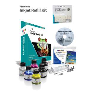 Durafirm Ink Refill Kit - 4 Color Kit for Epson, Black Cartridge, Epson ...